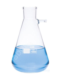 İSOLAB | Erlen-Nuçe-Cam-Cam Su Giriş Borulu-1000 ml